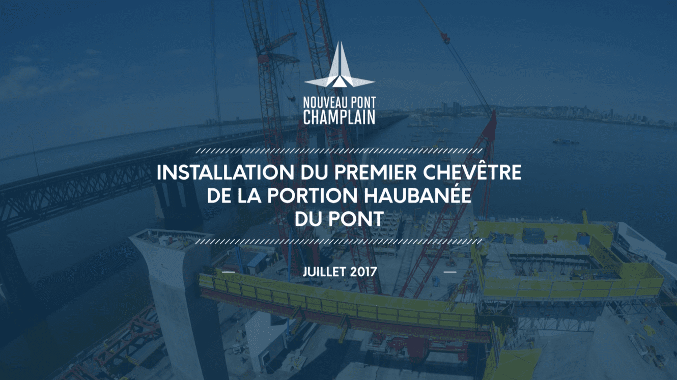 L'installation du premier chevêtre du nouveau pont Champlain - Samuel ...