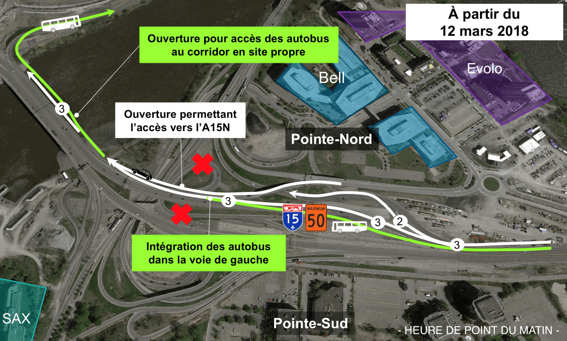 Mise en place de feux de circulation sur l'A15 Nord durant les heures ...