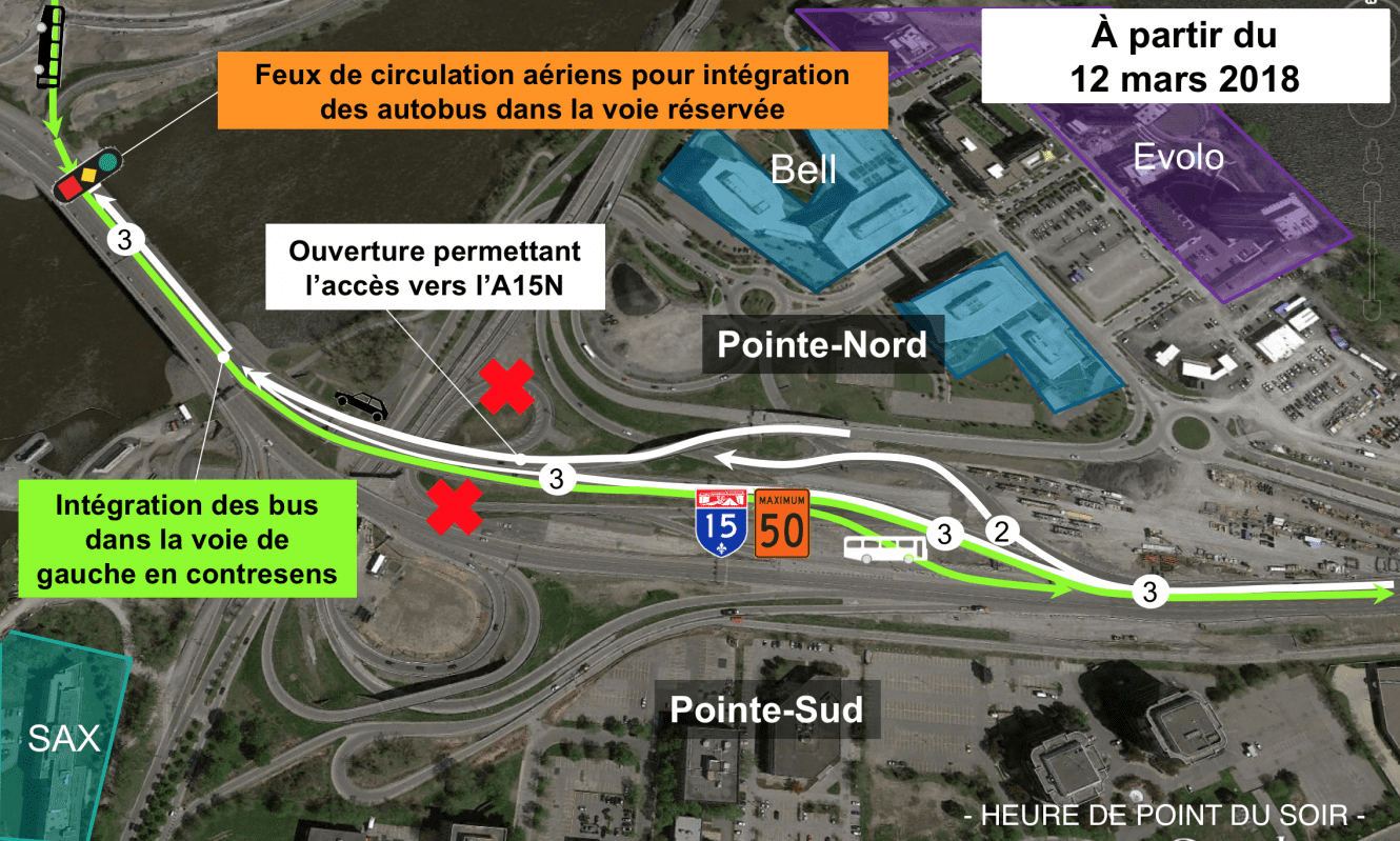 Mise en place de feux de circulation sur l'A15 Nord durant les heures ...