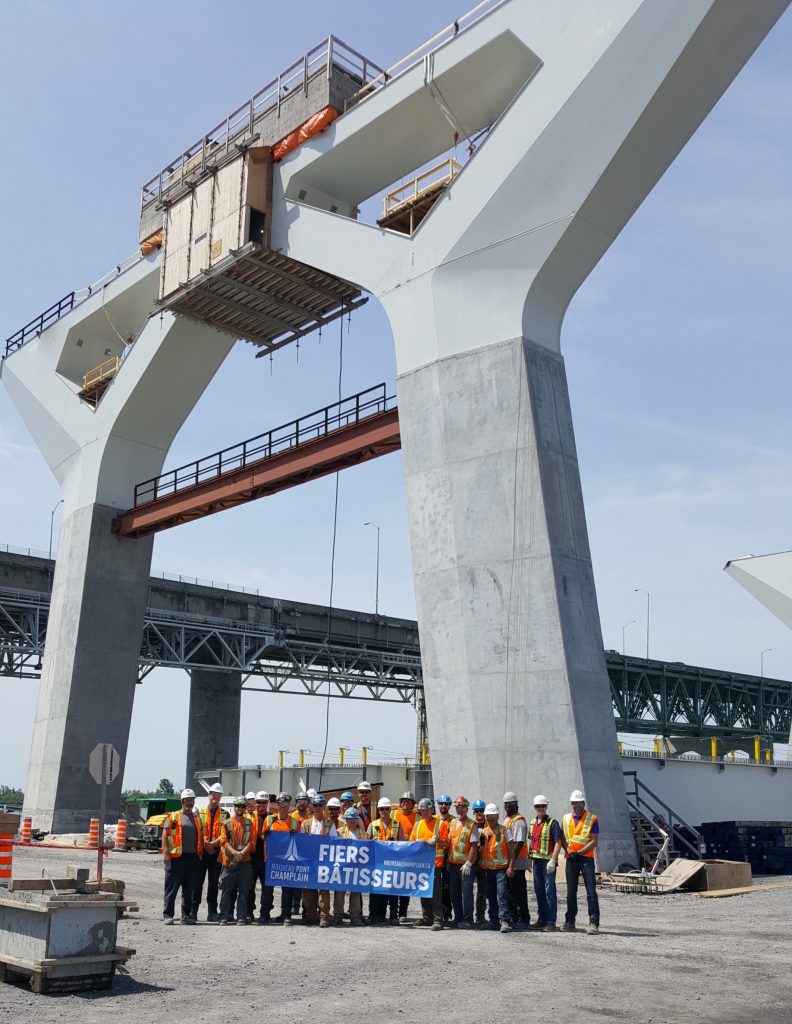 La fin de l’installation des 37 chevêtres du nouveau pont Champlain ...